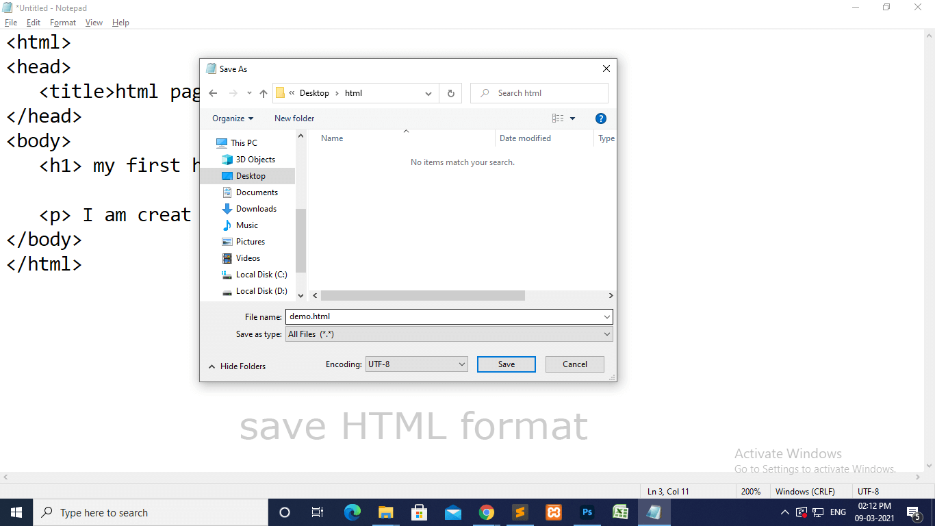 My First HTML Page - myprograming