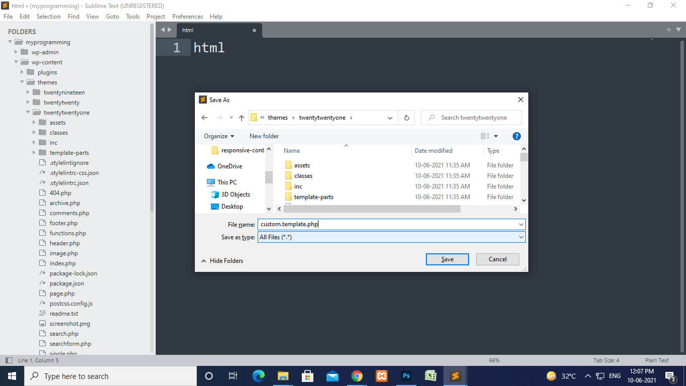 How to Create Custom Template in WordPress For beginners? - myprograming