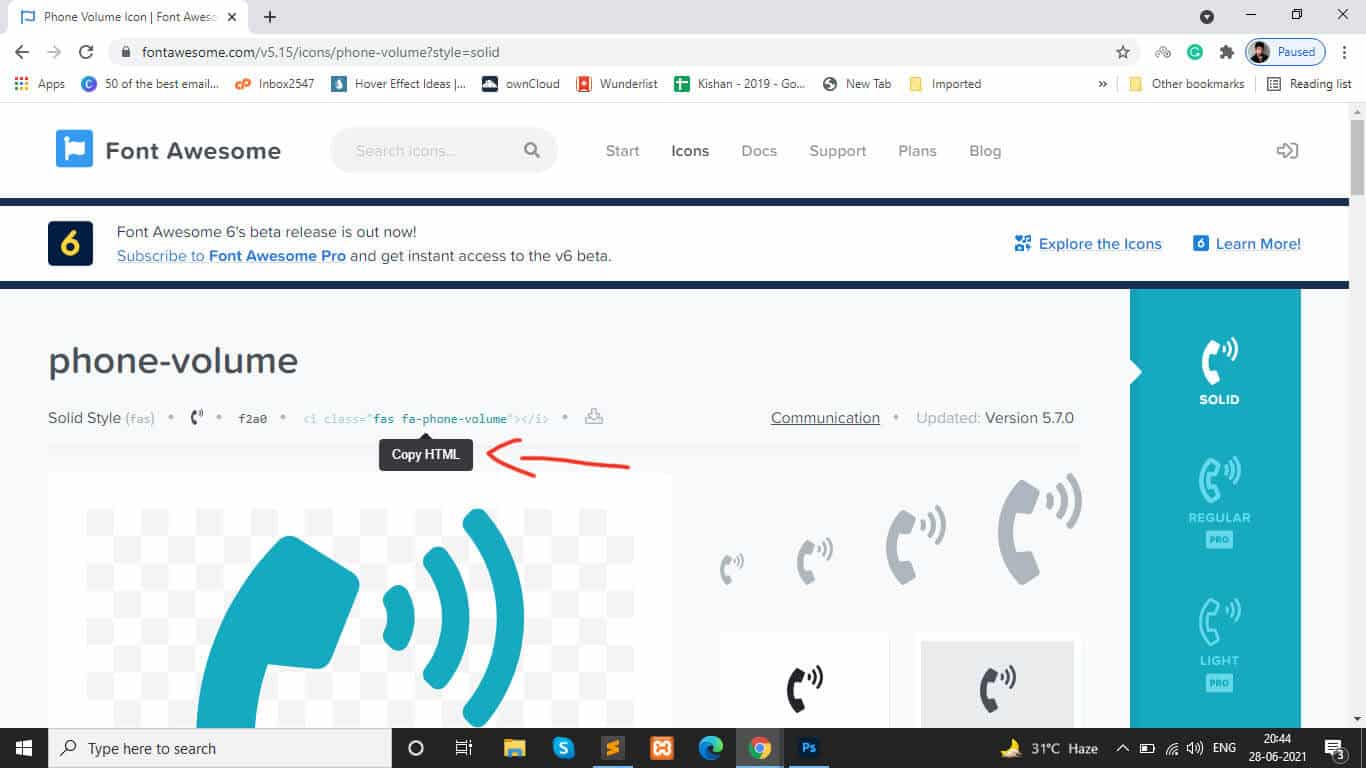 How to add an Icon to the HTML page? - myprograming