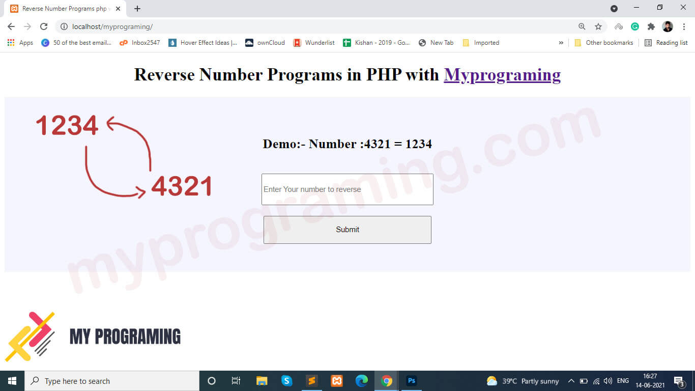 Reverse Number Programs In PHP Myprograming Reverse Number Programs In PHP Myprograming