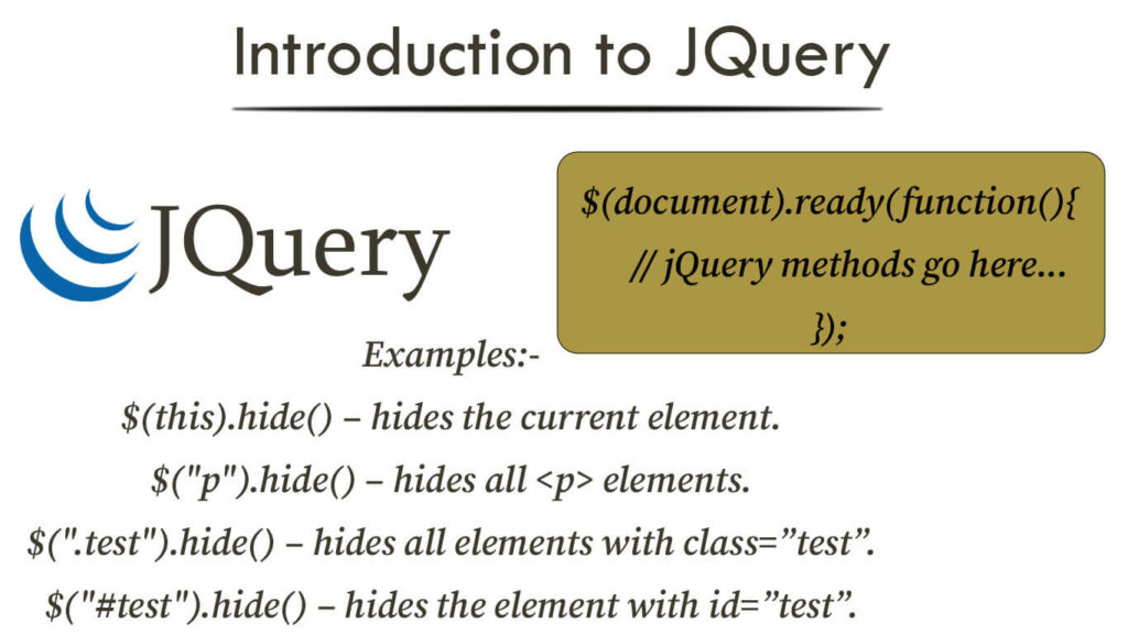 Introduction to jQuery - myprograming