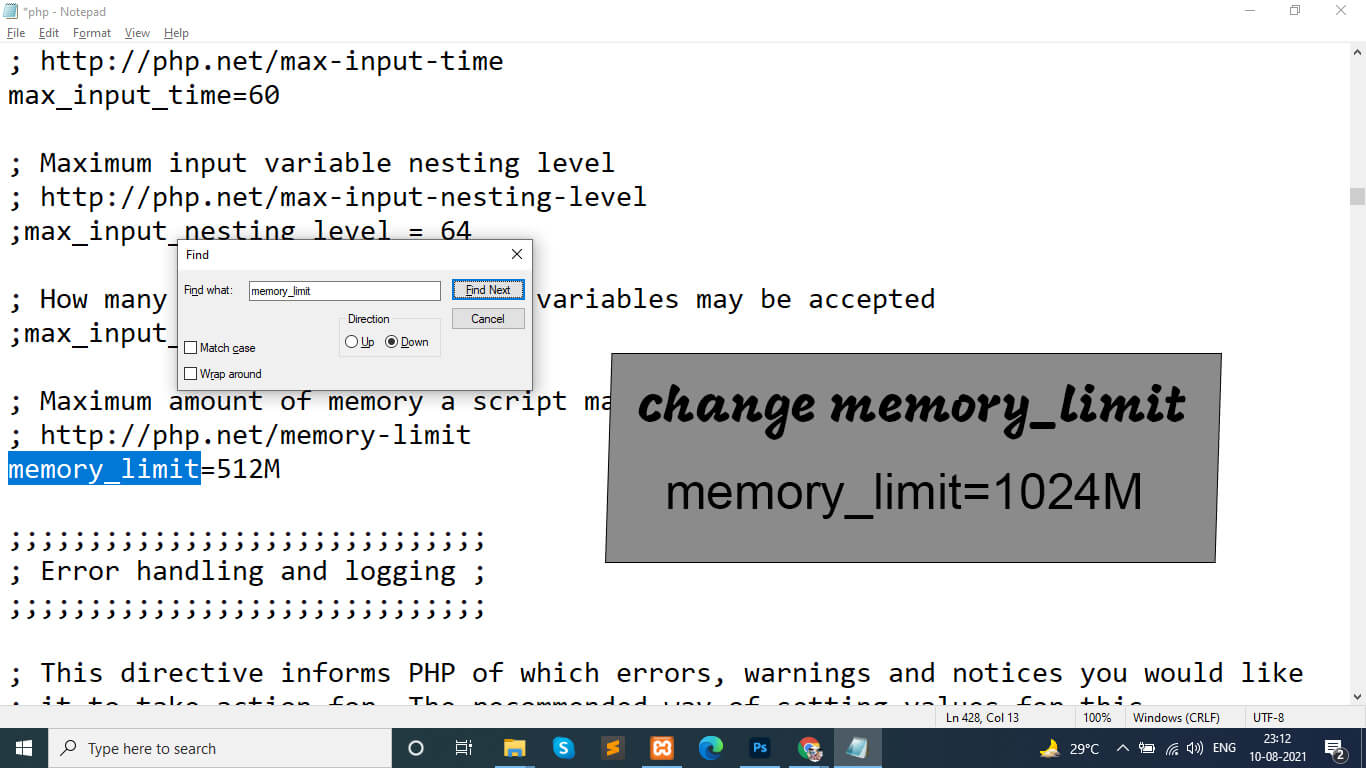How to Increase Max Upload size in XAMPP? - myprograming