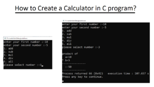 How to Create a Calculator in C Program? - myprograming