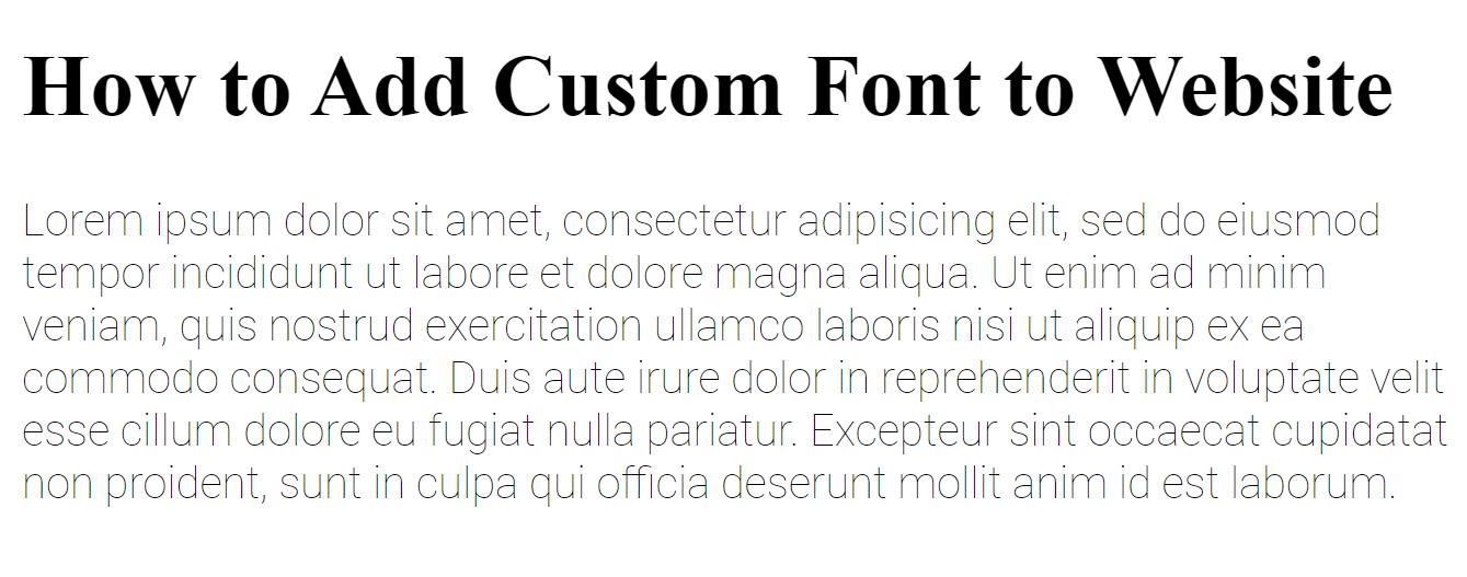 How to Add Custom Font to Website - myprograming