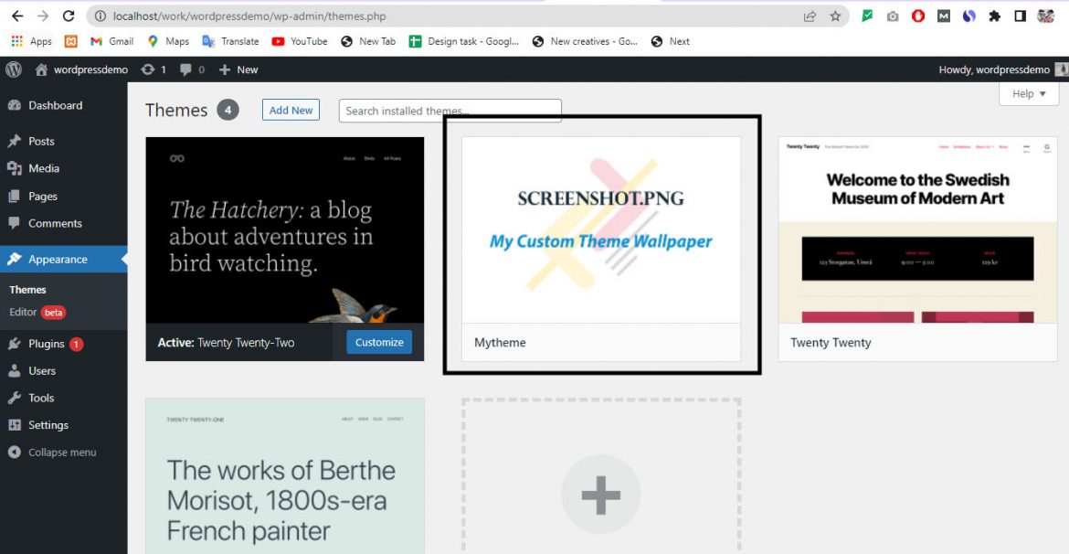 How to Create Custom Theme in WordPress - myprograming